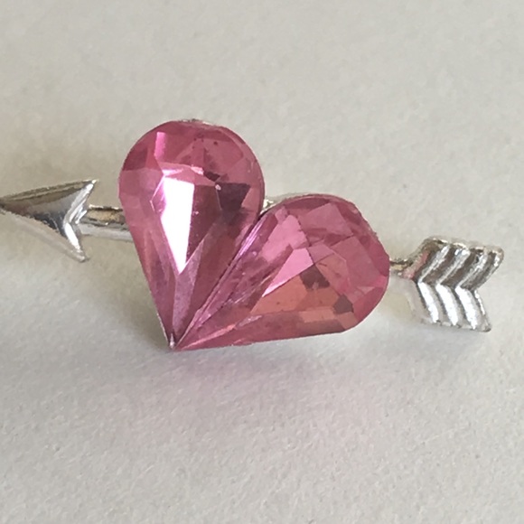 Avon | Jewelry | Vintage Avon Pink Heart Arrow Love Pin Brooch | Poshmark